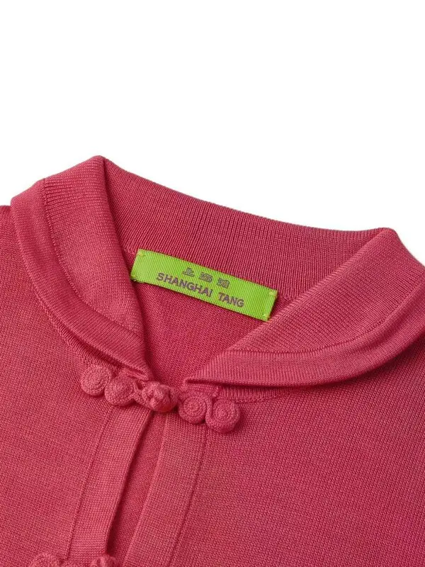 Shanghai Tang Silk Frog Fastening Cardigan