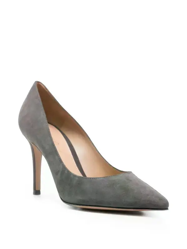 GIANVITO ROSSI Suede Pointed-toe Stiletto Pumps