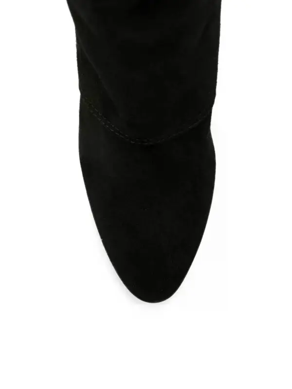 Chloé Anouk Ruffled-trim Heeled Ankle Boots