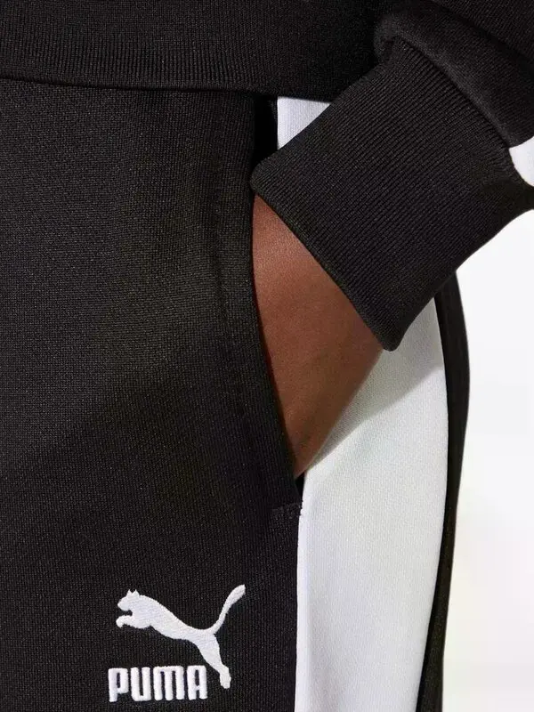PUMA Iconic T7 Logo-embroidered Side-stripe Track Pants
