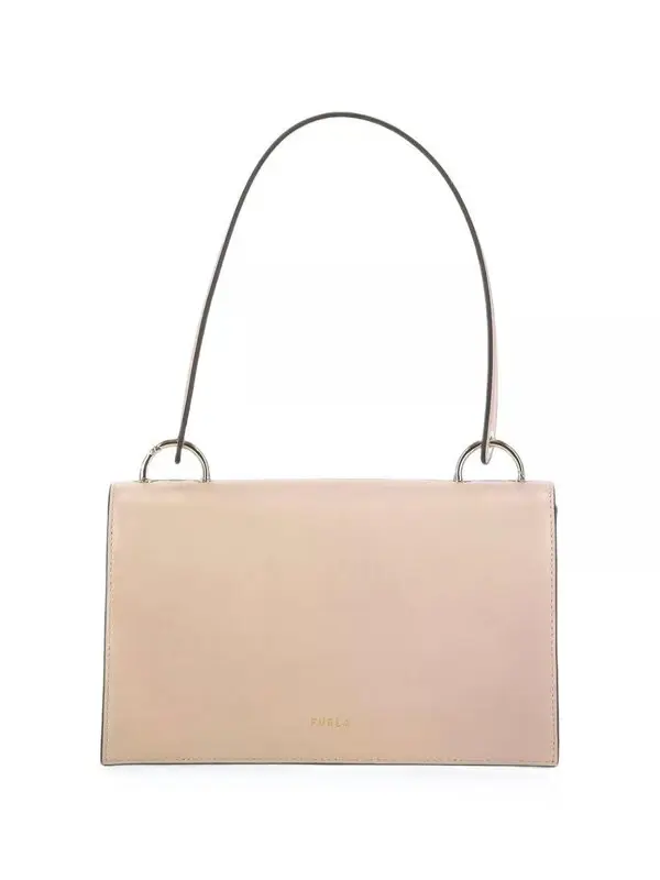 Furla Tortoiseshell-effect Logo Plaque Shoulder Bag - Neutrals