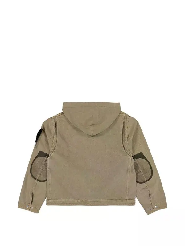 Stone Island Q100045 Mineral Dyed Cotton Gabardine-tc Jacket - Neutrals
