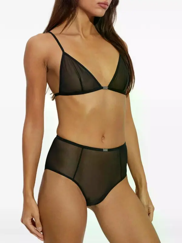 MAISON MARGIELA Logo-plaque Mesh Briefs