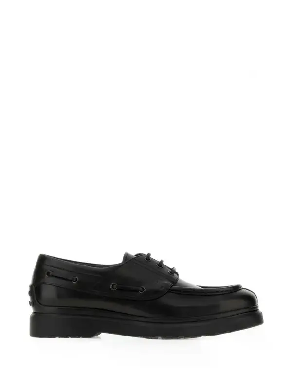 TOD'S Lace-up Leather Boat Shoes