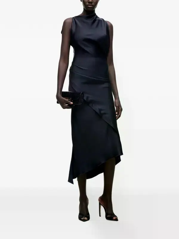 Victoria Beckham Kyra Draped Midi Dress