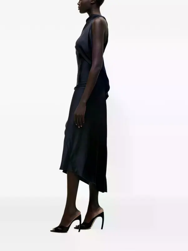 Victoria Beckham Kyra Draped Midi Dress