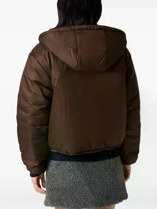 Miu Miu Cropped Ripstop Down Jacket