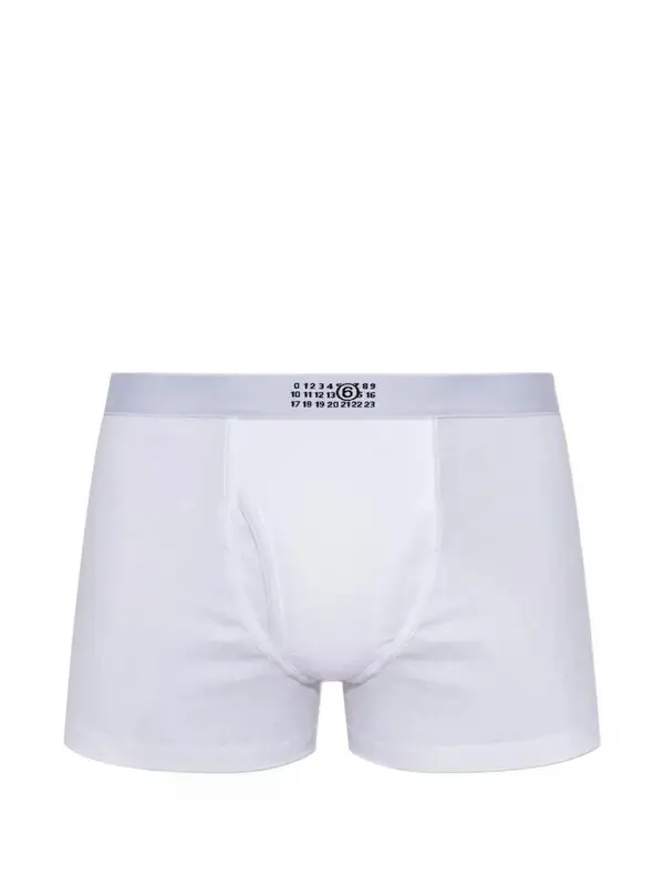 MAISON MARGIELA Logo-print Boxer - White