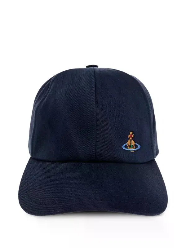 VIVIENNE WESTWOOD Orb-embroidered Baseball Cap - Blue