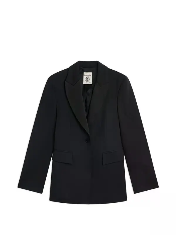 SEMICOUTURE Rachyl Satin-lapel Blazer