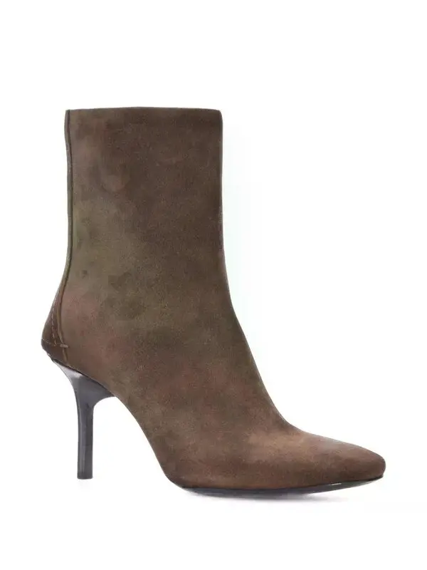 CAPASA MILANO Pointed-toe Suede Ankle Boots