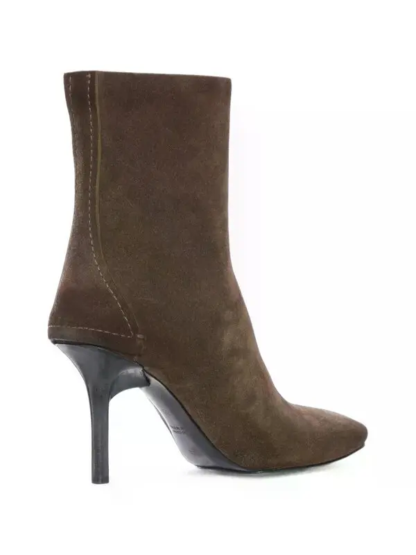 CAPASA MILANO Pointed-toe Suede Ankle Boots