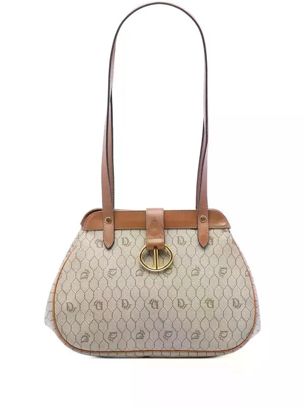 Dior Honeycomb Coated Canvas Shoulder Bag