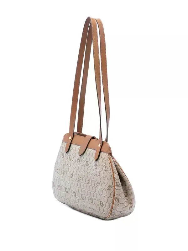 Dior Honeycomb Coated Canvas Shoulder Bag