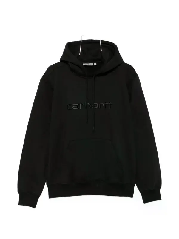 Carhartt Work In Progress Logo-embroidered Hoodie - Black