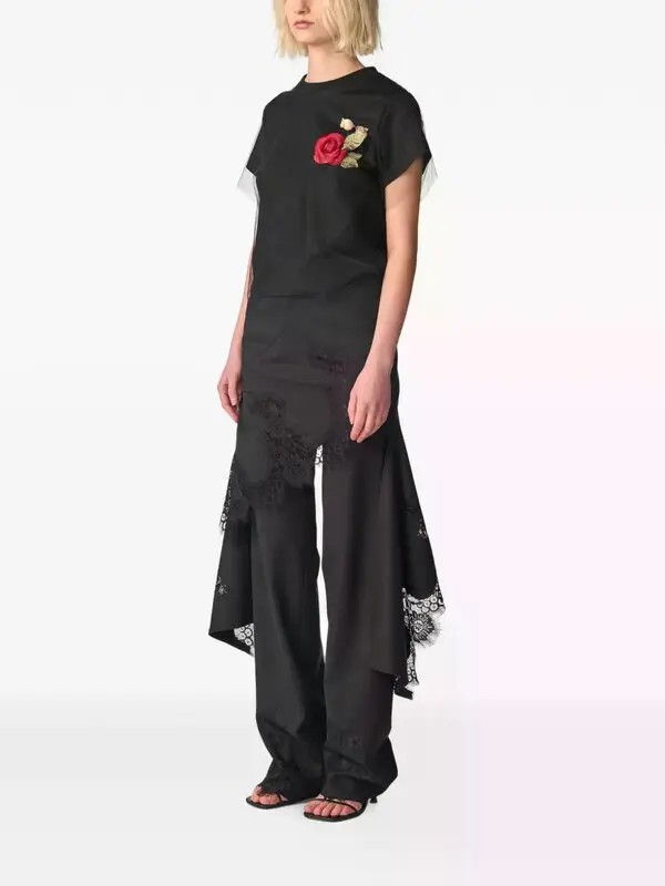 Monse Lace-hem Deconstructed Trousers