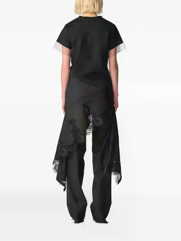 Monse Lace-hem Deconstructed Trousers