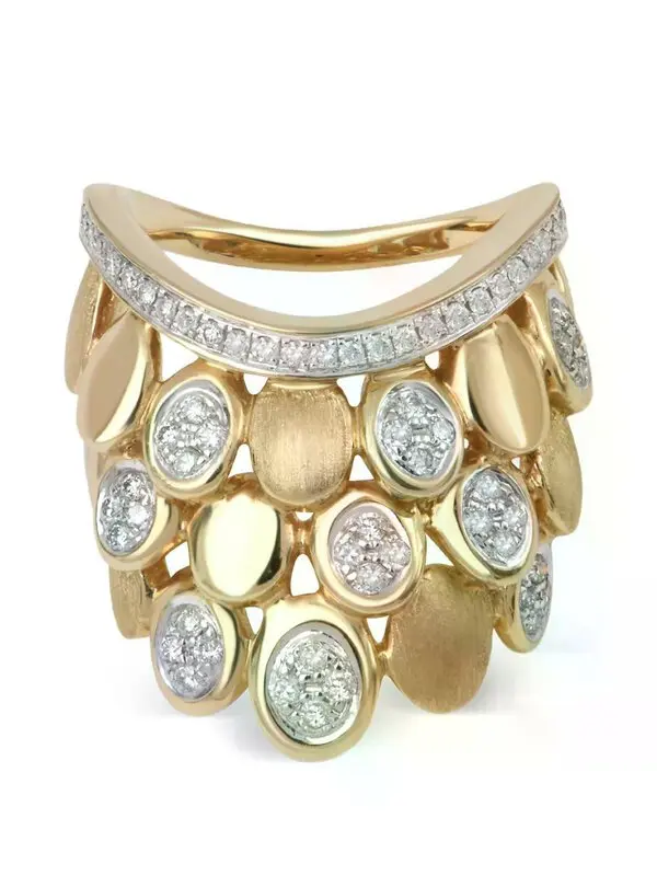 RAINBOW K Blossom Diamond Ring In 14k Yellow