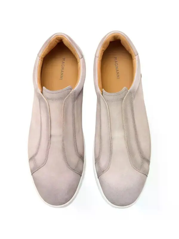 Magnanni Suede Slip-on Sneakers - Neutrals