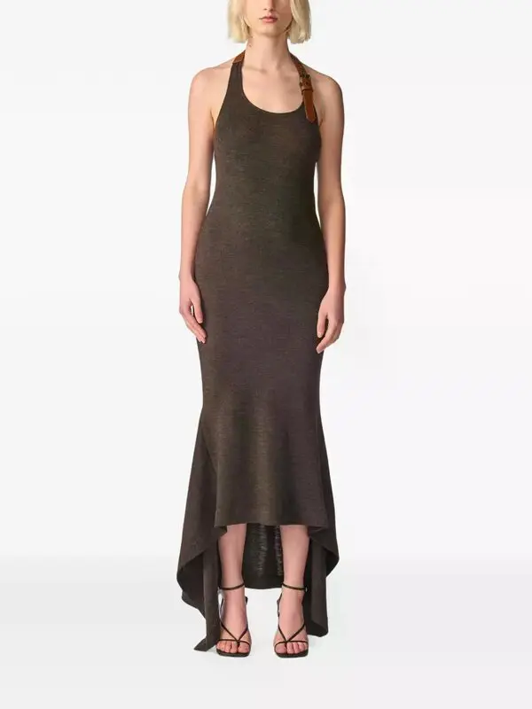Monse Belted Halter-neck Maxi Dress