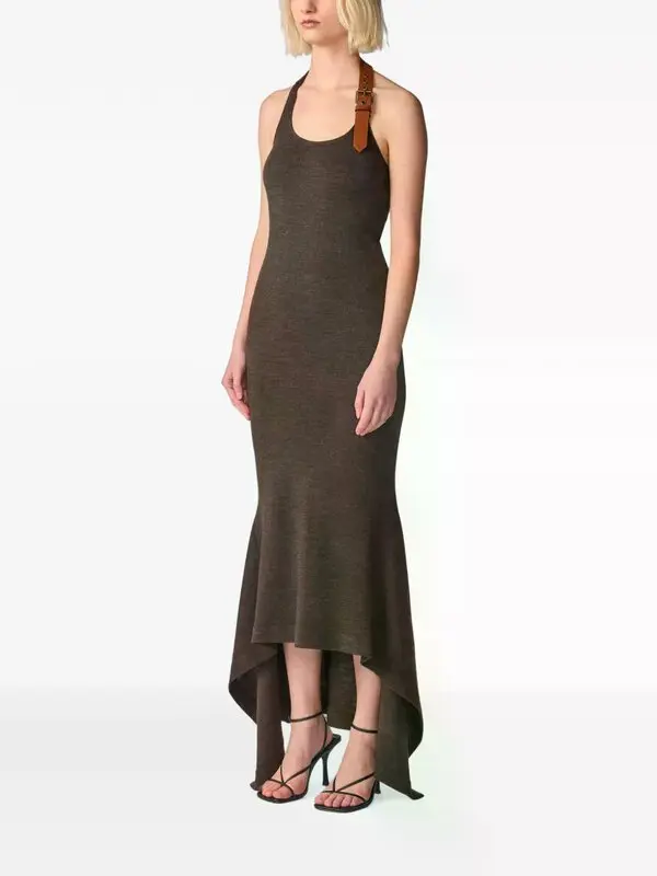 Monse Belted Halter-neck Maxi Dress