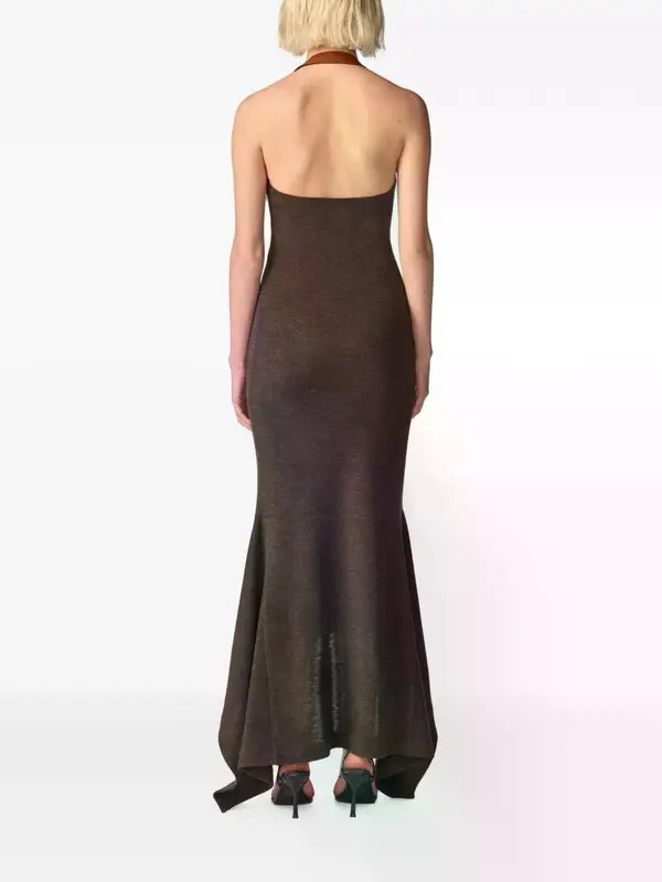 Monse Belted Halter-neck Maxi Dress