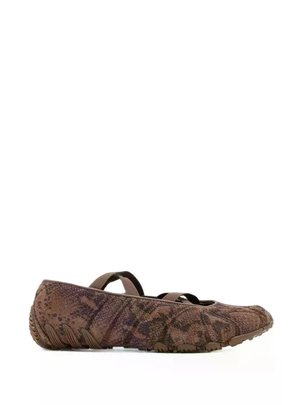 Adidas Snakeskin-effect Ballet Flats