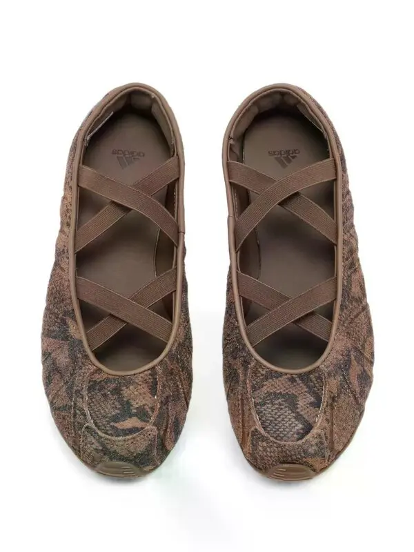 Adidas Snakeskin-effect Ballet Flats