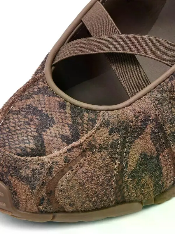 Adidas Snakeskin-effect Ballet Flats