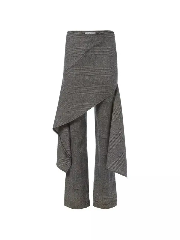 Monse Asymmetric Skirt Overlay Trousers