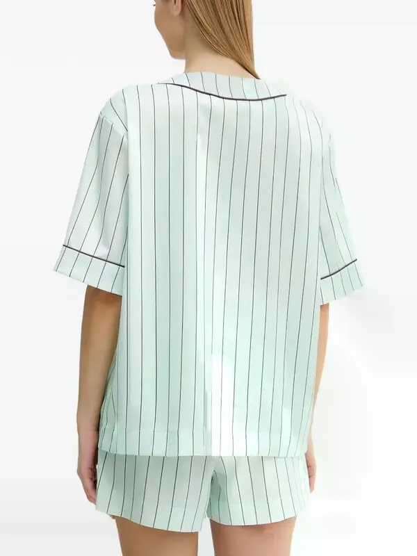 FILA Fiesole Pinstripe-print V-neck Shirt
