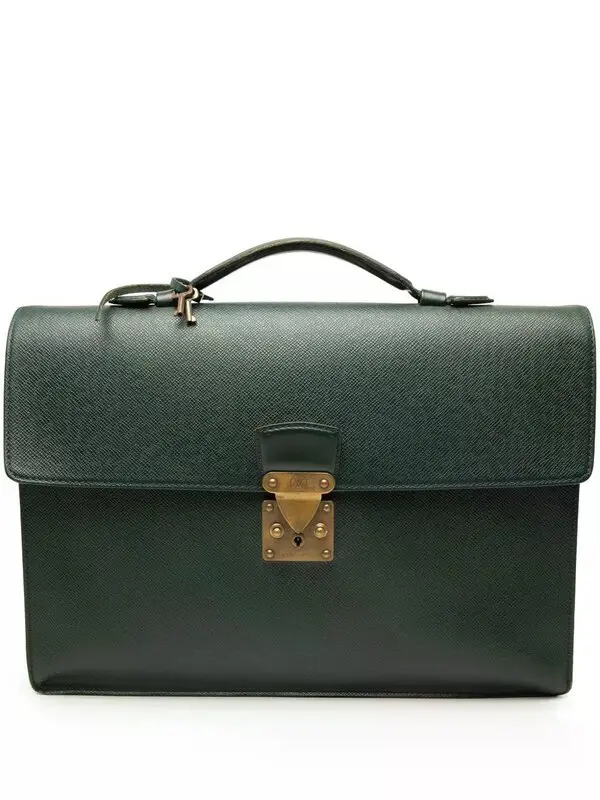 LOUIS VUITTON Taiga Leather Briefcase
