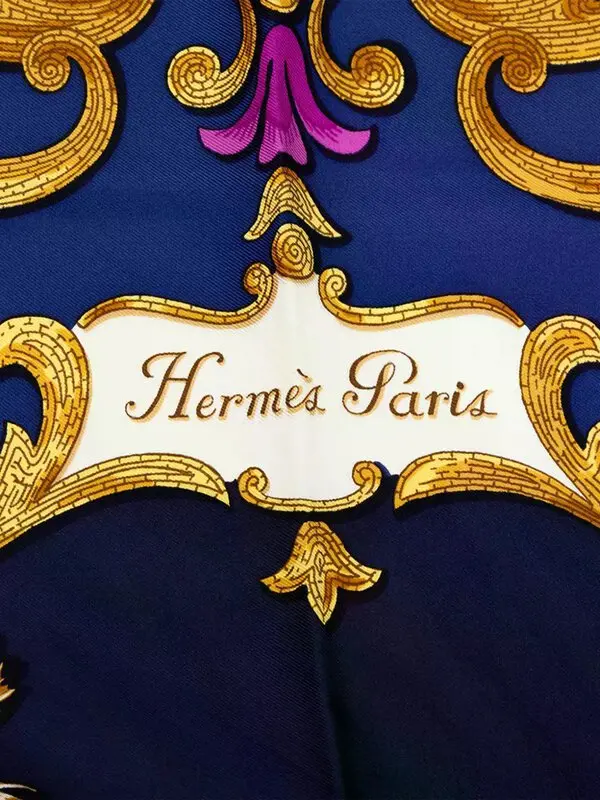 Hermès 1980-2000 Cheval Turc Silk Scarf 90 Scarves