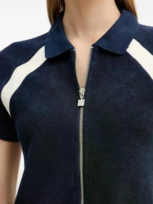 FILA Belfiore Terrycloth Zip-up Polo Mini Dress