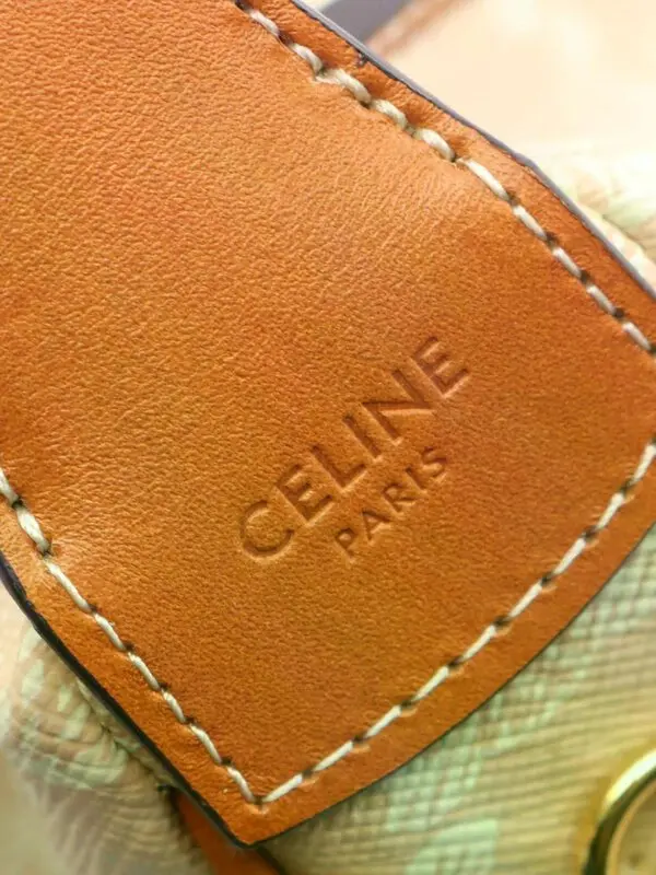 Celine Triomphe Coated Canvas Satchel - Neutrals