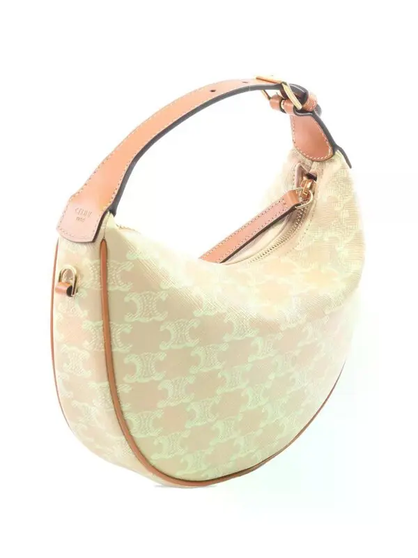 Celine Triomphe Coated Canvas Satchel - Neutrals