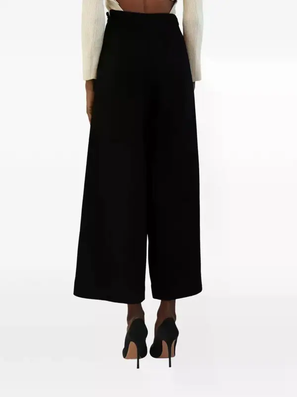 EMILIA WICKSTEAD Wool Crepe Wide-leg Culotte Trousers