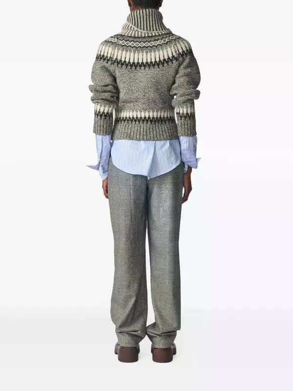 Monse Fair Isle Turtleneck Sweater