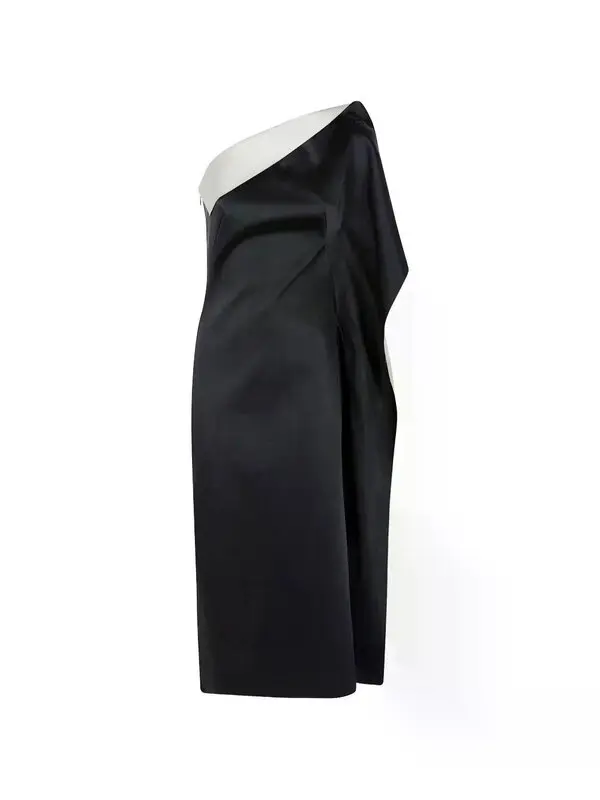 RÓHE One-shoulder Draped Midi Dress - Black