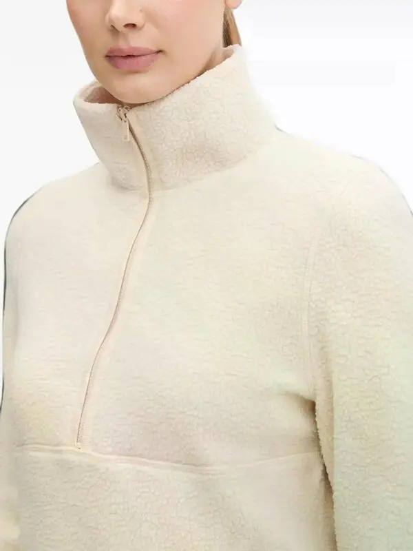 JACK WOLFSKIN Cream Beige Fleece Sweatshirt