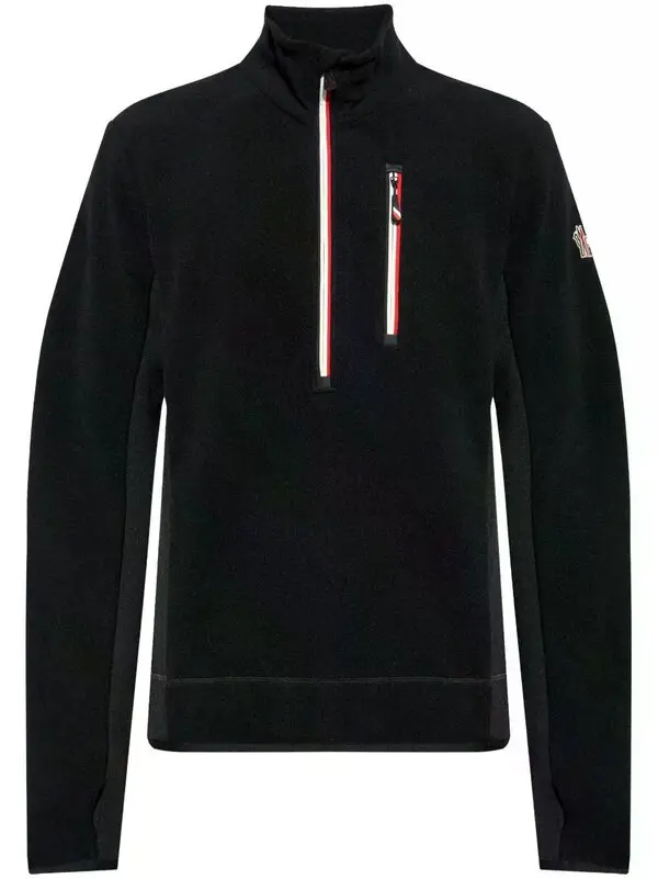 Moncler Embroidered Logo Sweater - Black
