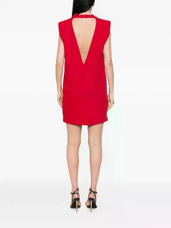 Valentino Garavani Sleeveless Draped Collar Dress