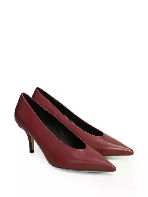 THE SELLER Pointed-toe Leather Stiletto Pumps