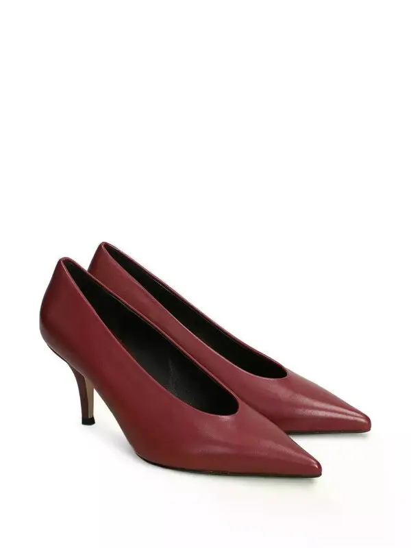 THE SELLER Pointed-toe Leather Stiletto Pumps