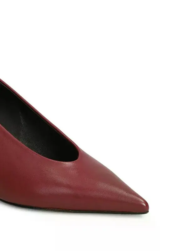 THE SELLER Pointed-toe Leather Stiletto Pumps