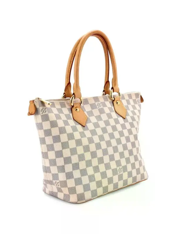 LOUIS VUITTON Saleya Handbag Damier Pm Tote Bag - White
