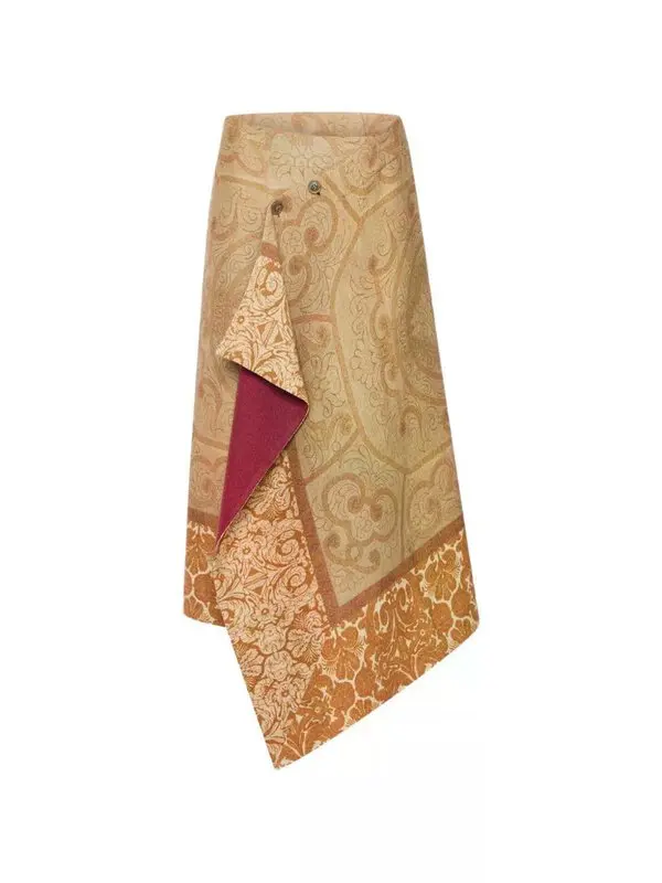 PIERRE-LOUIS MASCIA Paisley-motif Wrap Skirt