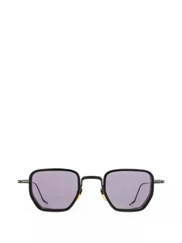 JACQUES MARIE MAGE Atkins Geometric Titanium Sunglasses - Black