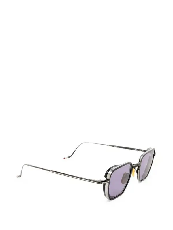 JACQUES MARIE MAGE Atkins Geometric Titanium Sunglasses