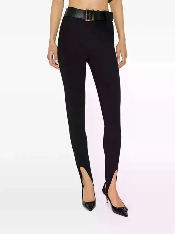 SELF-PORTRAIT Belted Stirrup Leggings